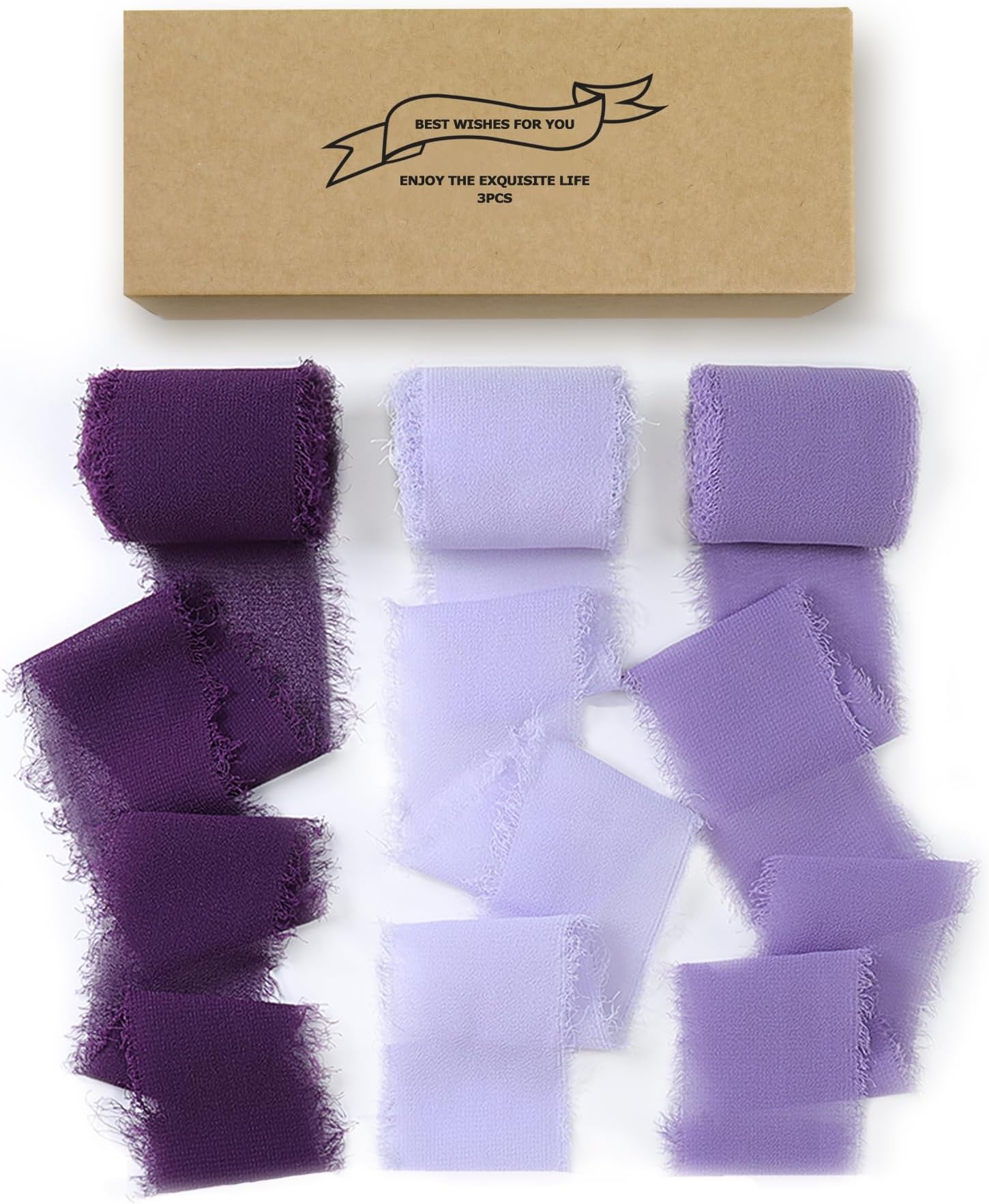 Amazon.com: Mayreel Purple Satin Ribbon 3/8" Purple Ribbon for Gift ...