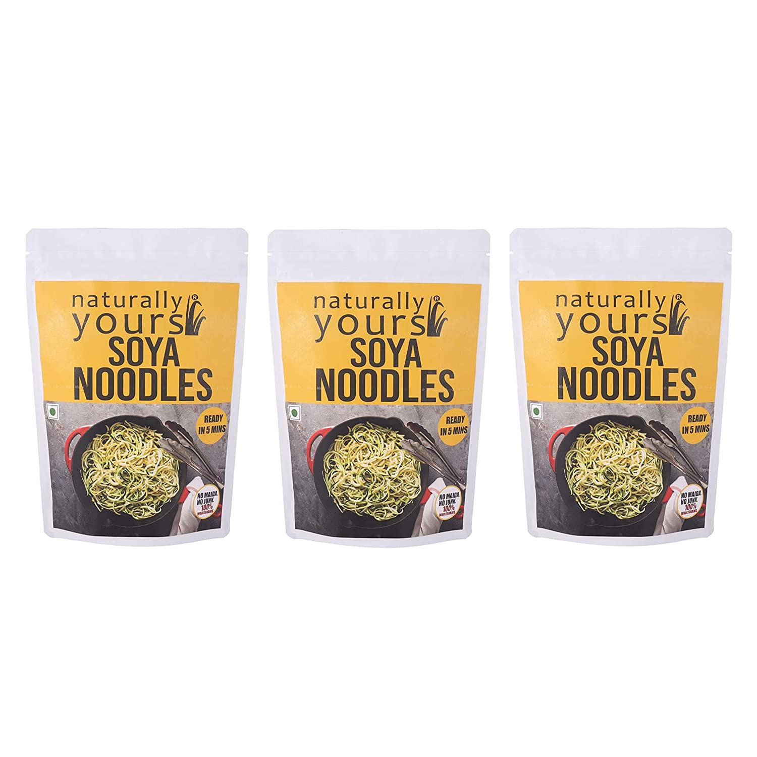 Amazon.com : Naturally Yours Soya Noodles Pouch, 20.6 ounce (Pack of 3 ...
