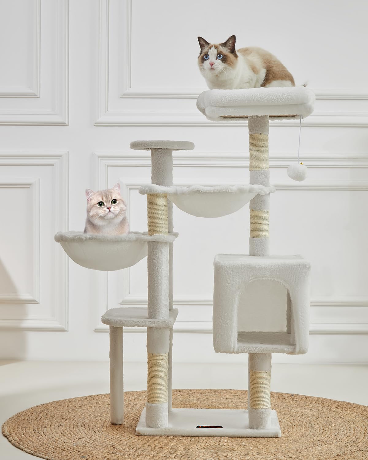 Snapklik.com : Taoqimiao Cat Tree, 39.4-Inch Cat Tower For Indoor Cats ...