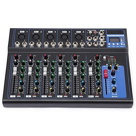 Digital Audio Mixer Bluetooth USB Connection Sound Mixing Desk Console ...