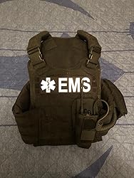 Amazon.com: Reflective EMS EMT Star of Life Back Panel Patch(11x4 Inch ...