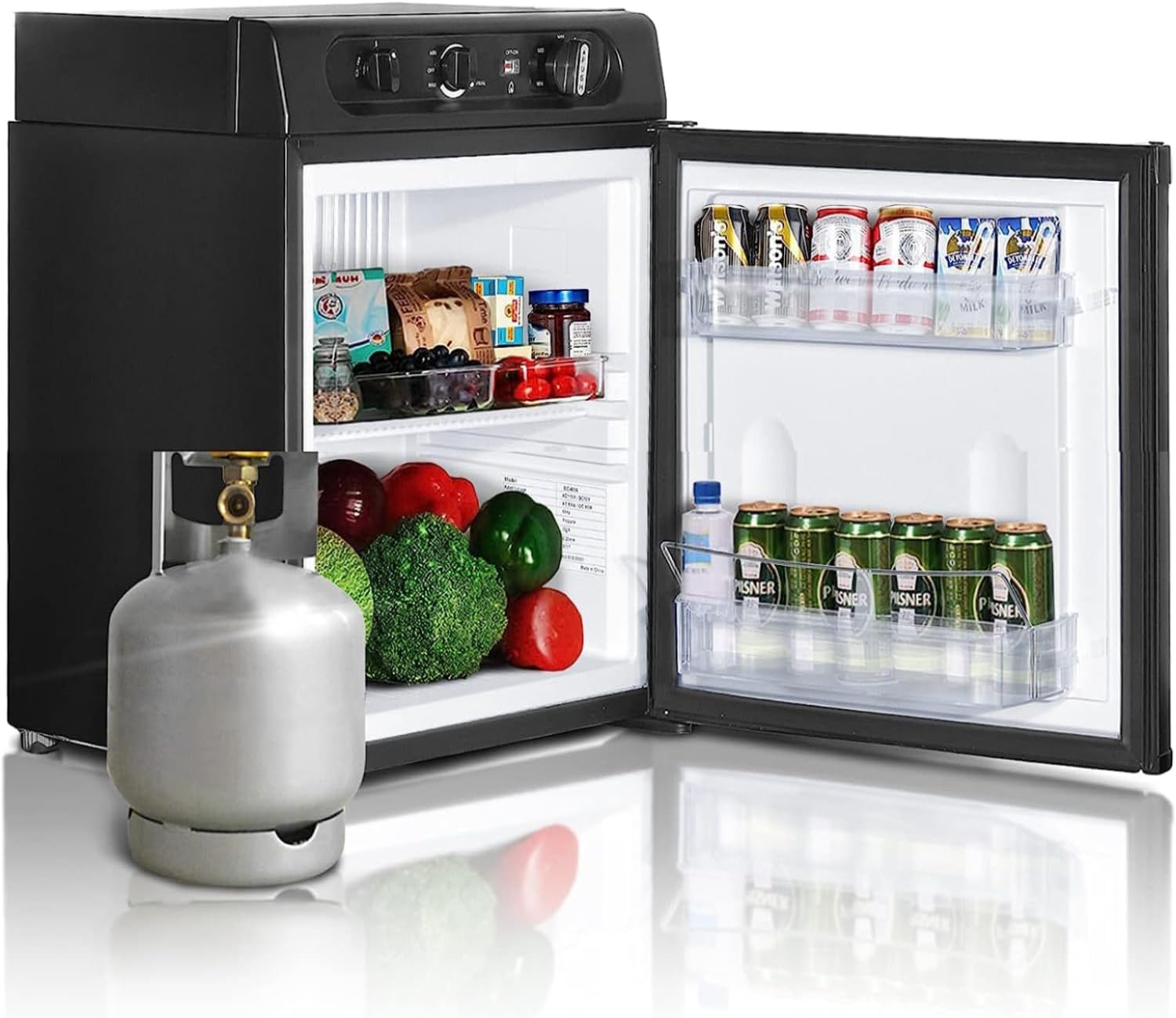 SMETA 12V/240V/Gas 3 Way Fridge 40L for Campervan, Camping, Caravan ...