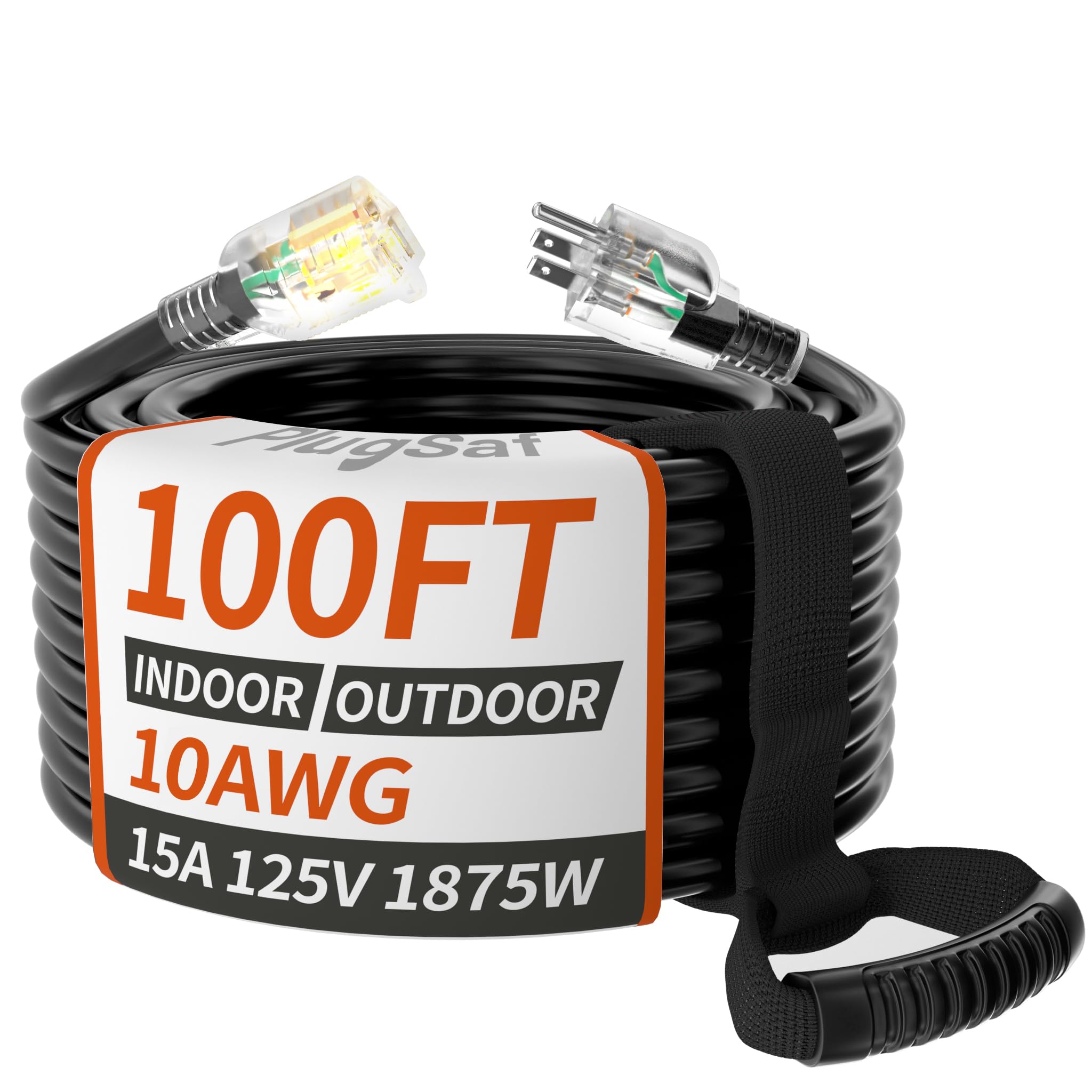 Amazon.com: 100ft 10/3 Gauge Outdoor Extension Cord Waterproof with ...