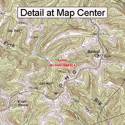 Amazon.com : USGS Topographic Quadrangle Map - Kettle, West Virginia ...