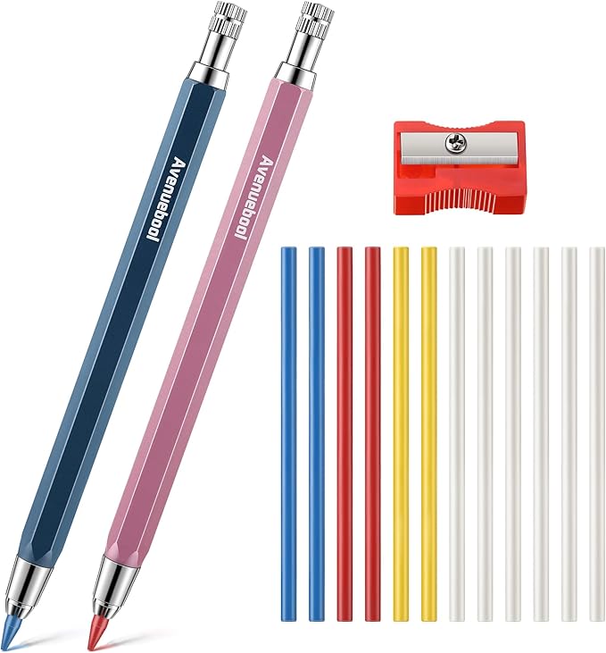 Amazon.com: Avenuebool Sewing Chalk Markers for Fabric, Aluminum Chalk ...