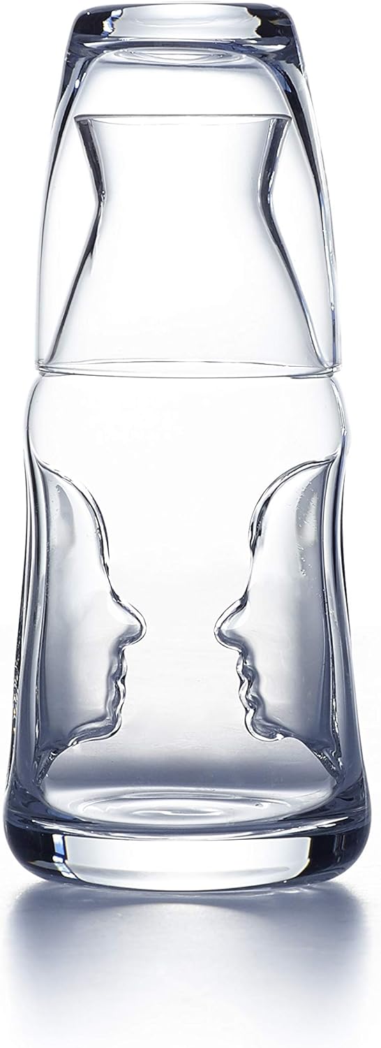 Amazon.com: Visage Face To Face Bedside Carafe and Glass Set : Home ...