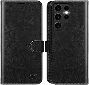 OCASE Compatible with Samsung Galaxy S24 Ultra Case, Premium PU Leather Wallet Phone Case with ...