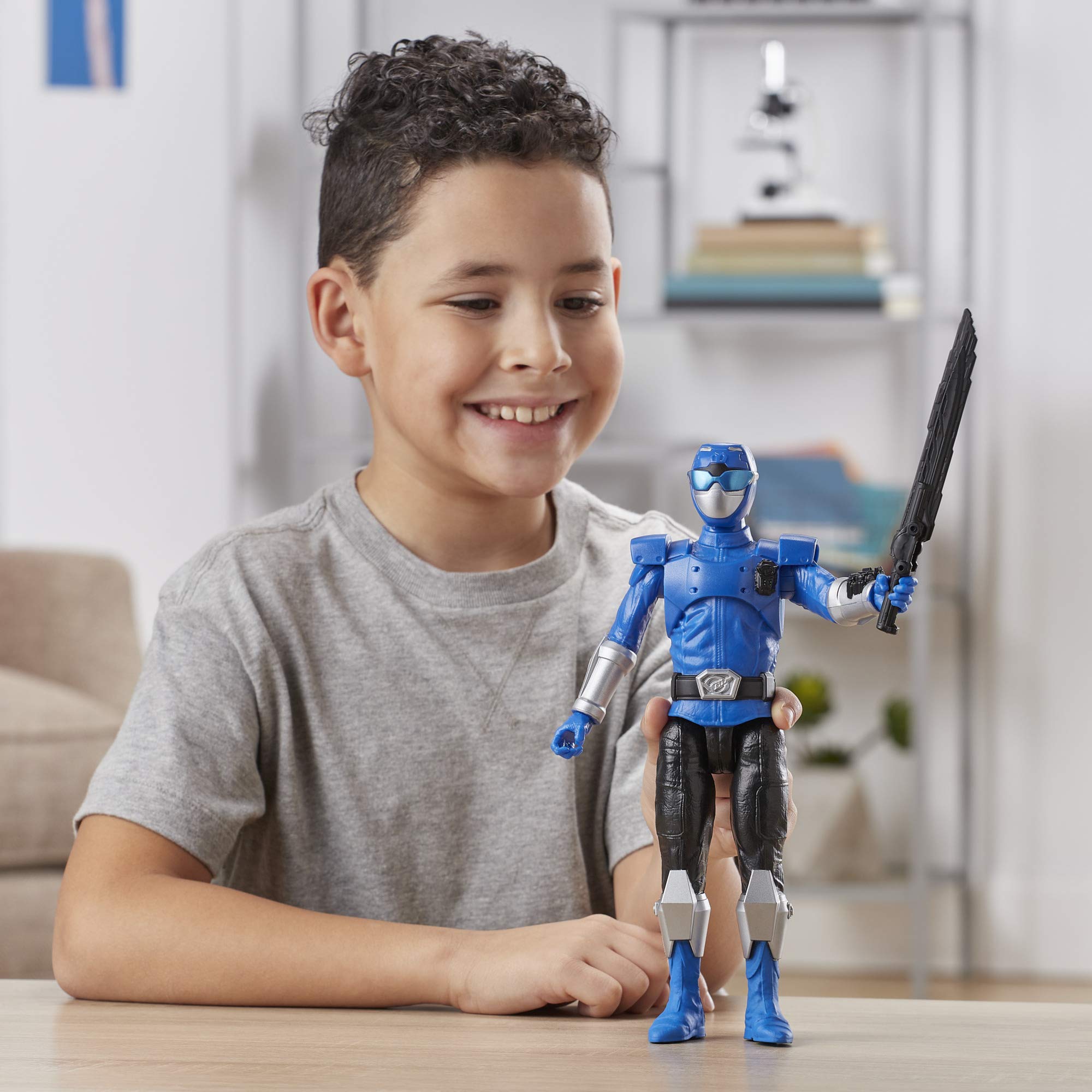 Power Rangers Beast Morphers 30-cm Beast-X Blue Ranger Action Figure ...