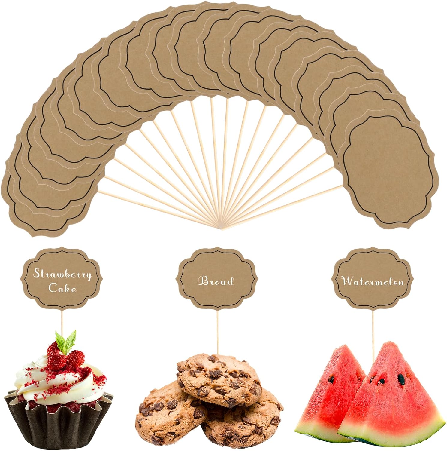 Amazon.com: 50 Pieces Cheese Markers for Charcuterie Board Buffet ...