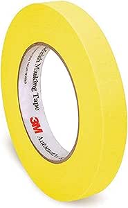 3M Automotive Refinish Masking Tape, 06652, 4.57 in x 180 ft (18 mm x ...