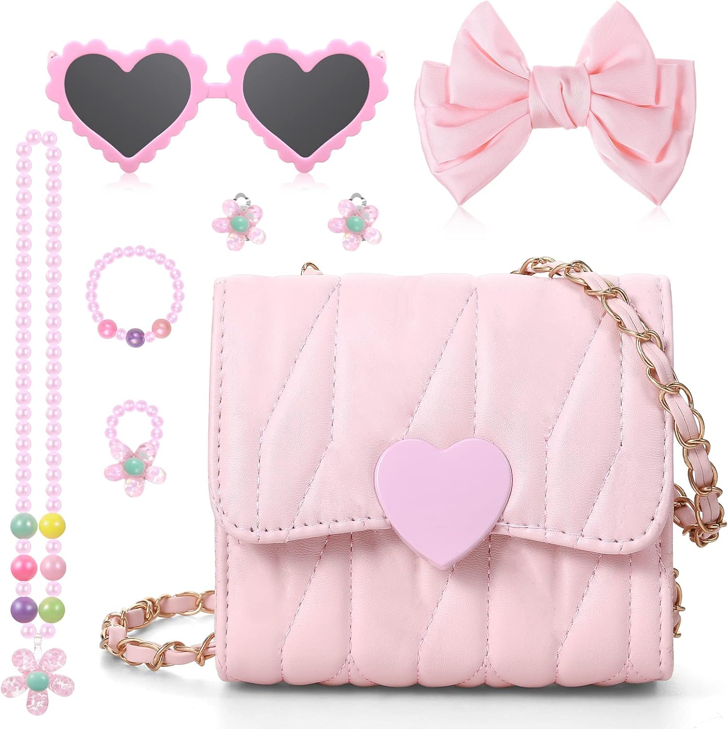 Amazon.com: Kids Purse Gifts for Little Girls 8 Pieces Toddler Kids ...