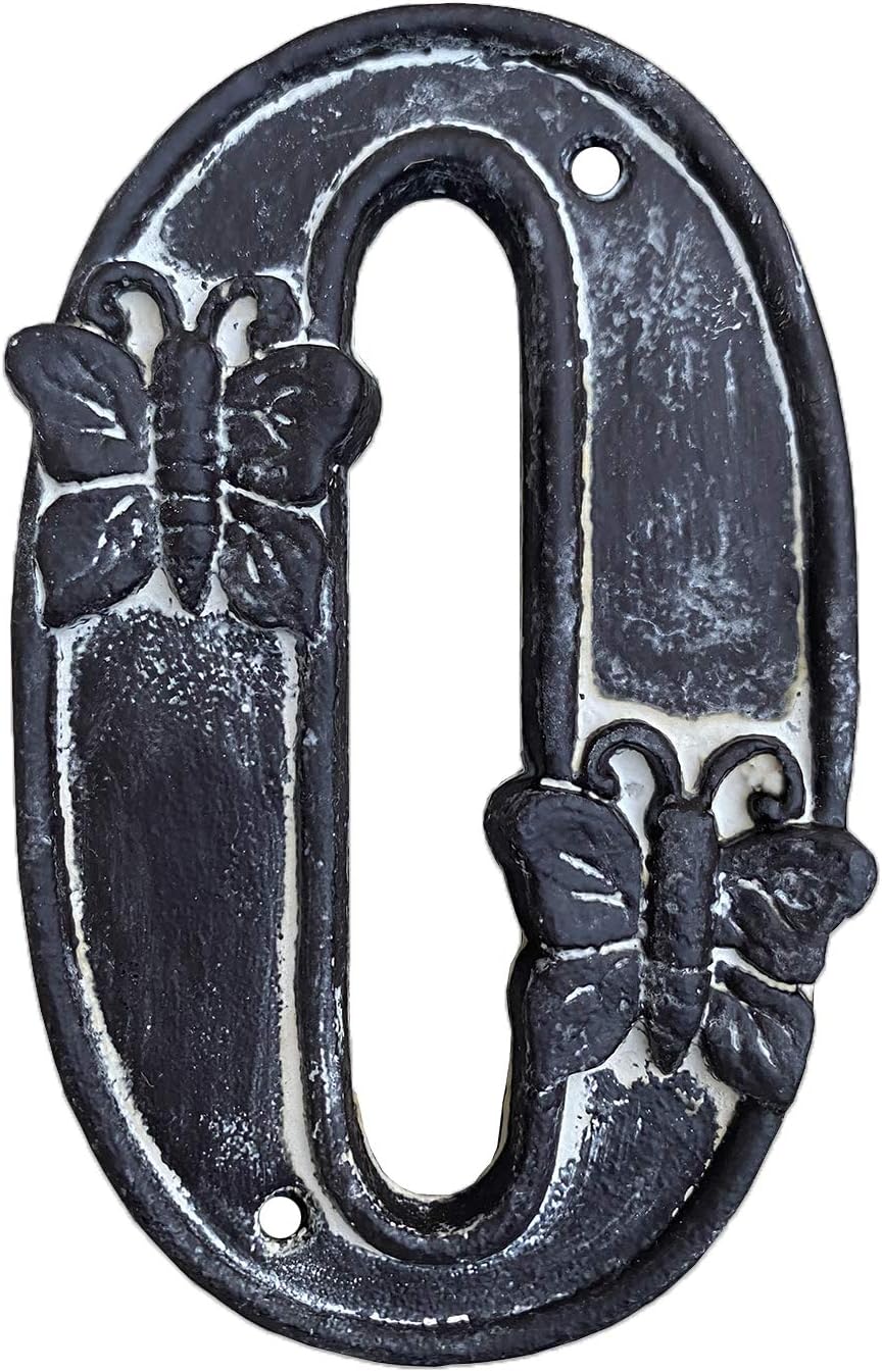 Amazon.com: 5 Inch High House Numbers, Cast Iron Home Address Number ...