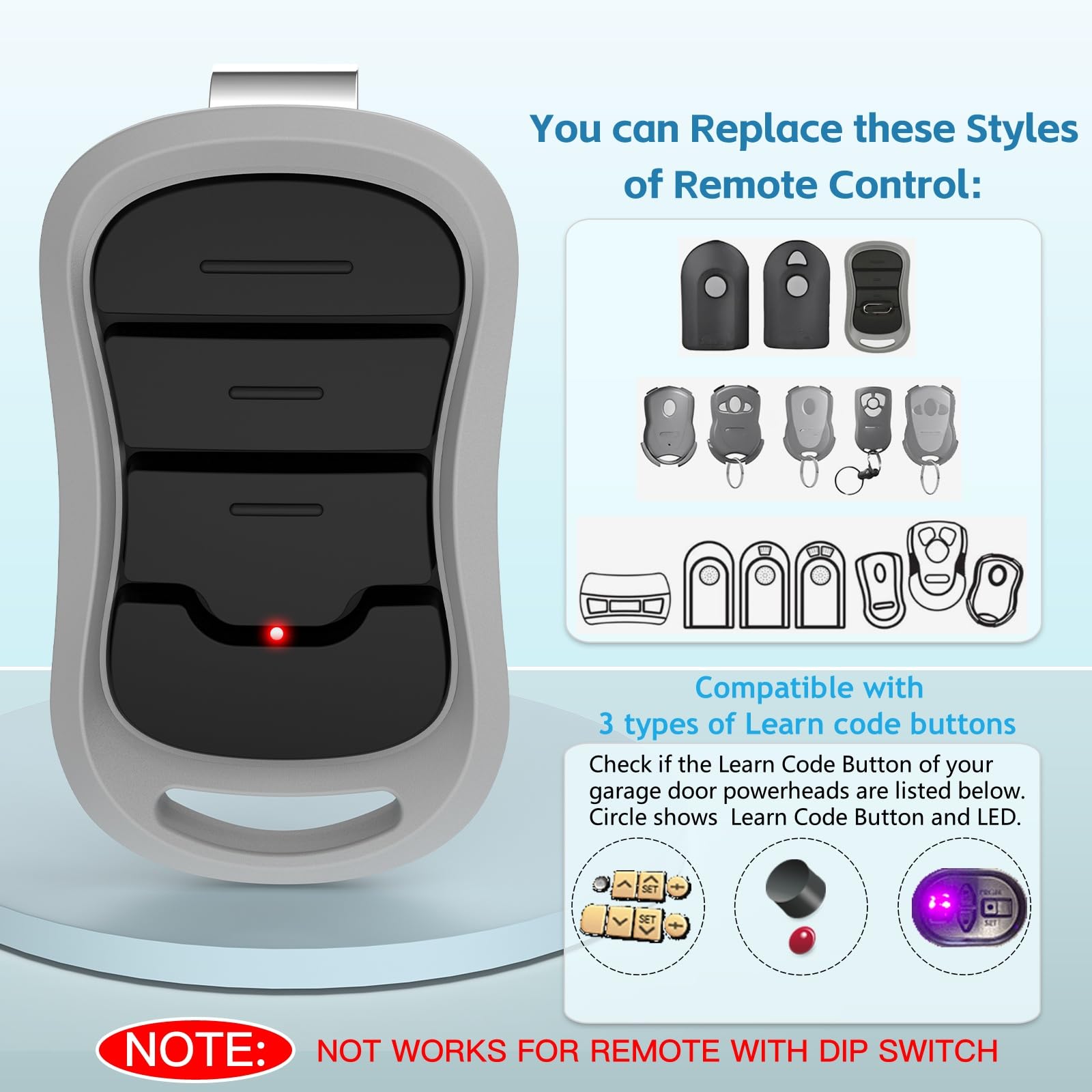 Snapklik.com : Garage Door Opener Remote For Genie Openers, Replaces ...