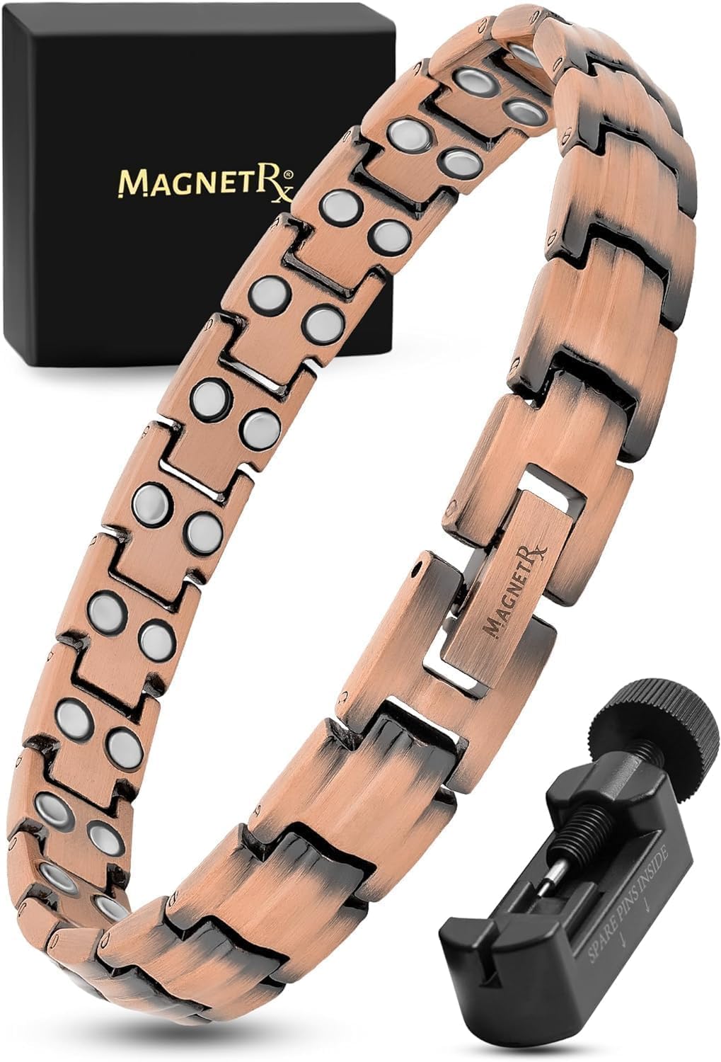 MagnetRX® Women's Pure Copper Magnetic Bracelet – Effective Ultra ...