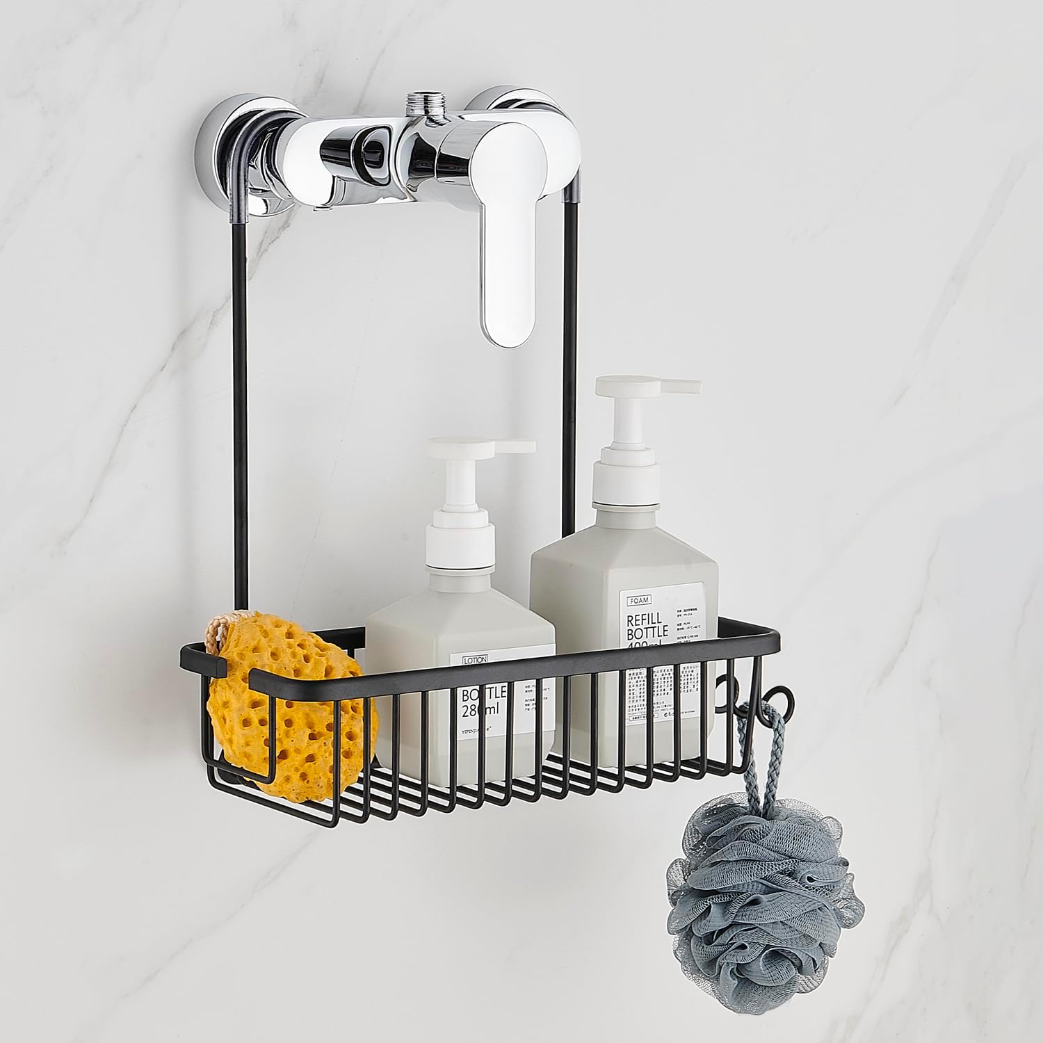 ZHUGE Etagère de Douche a Suspendre, Porte Savon Etagere Douche Sans ...