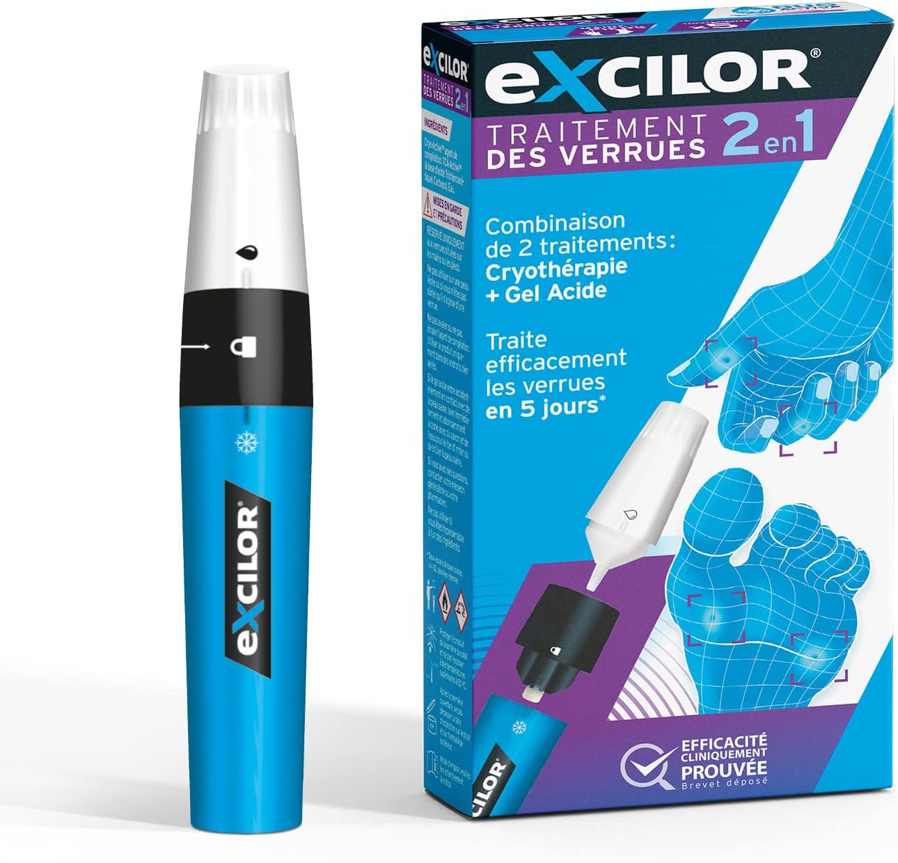 EXCILOR - Tratamiento Antiverrugas 2 En 1 Excilor : Amazon.es: Salud y ...