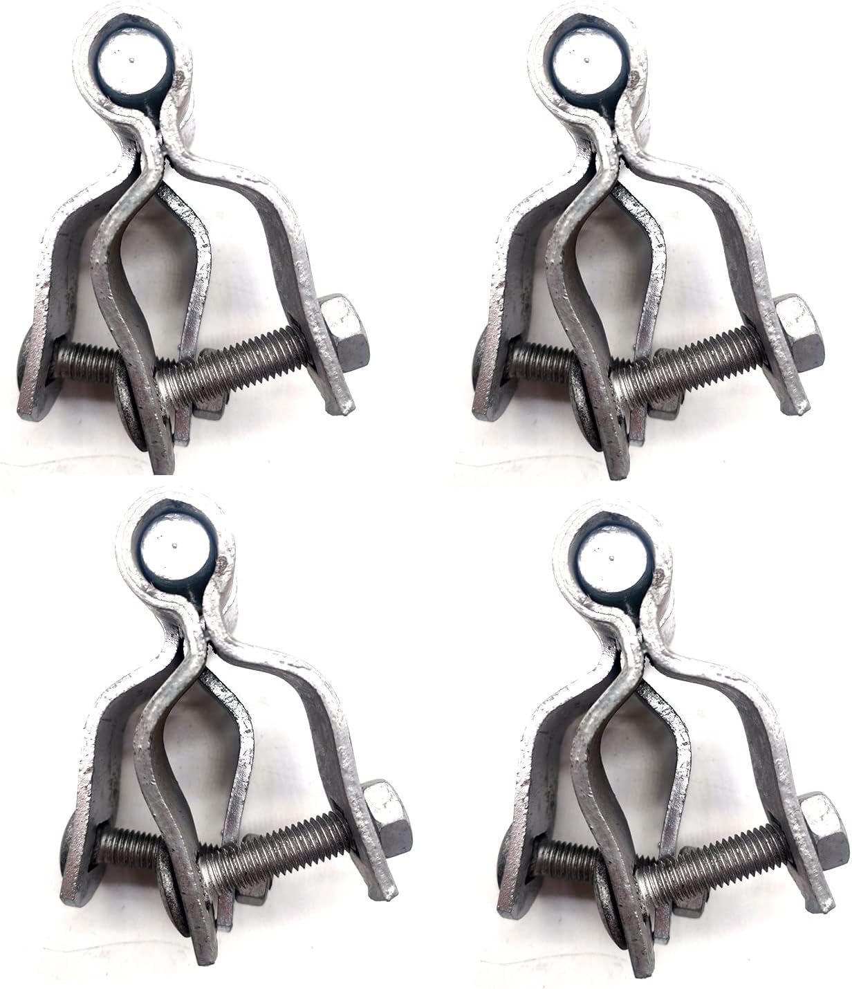 Amazon.com: 4 Pack 1-3/8” Chain Link Fence Gate Post Hinge with Bolts ...