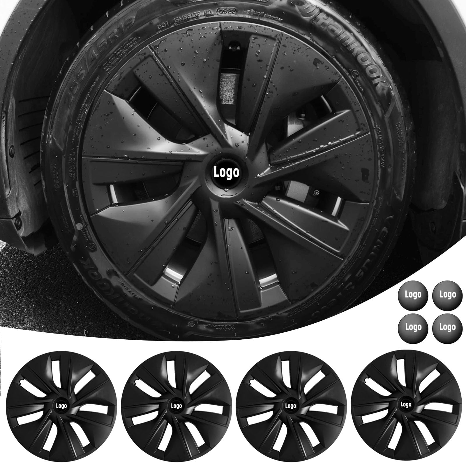 Amazon.com: Peforway 18 inch Wheel Covers for Tesla Model 3 2017-2023 ...