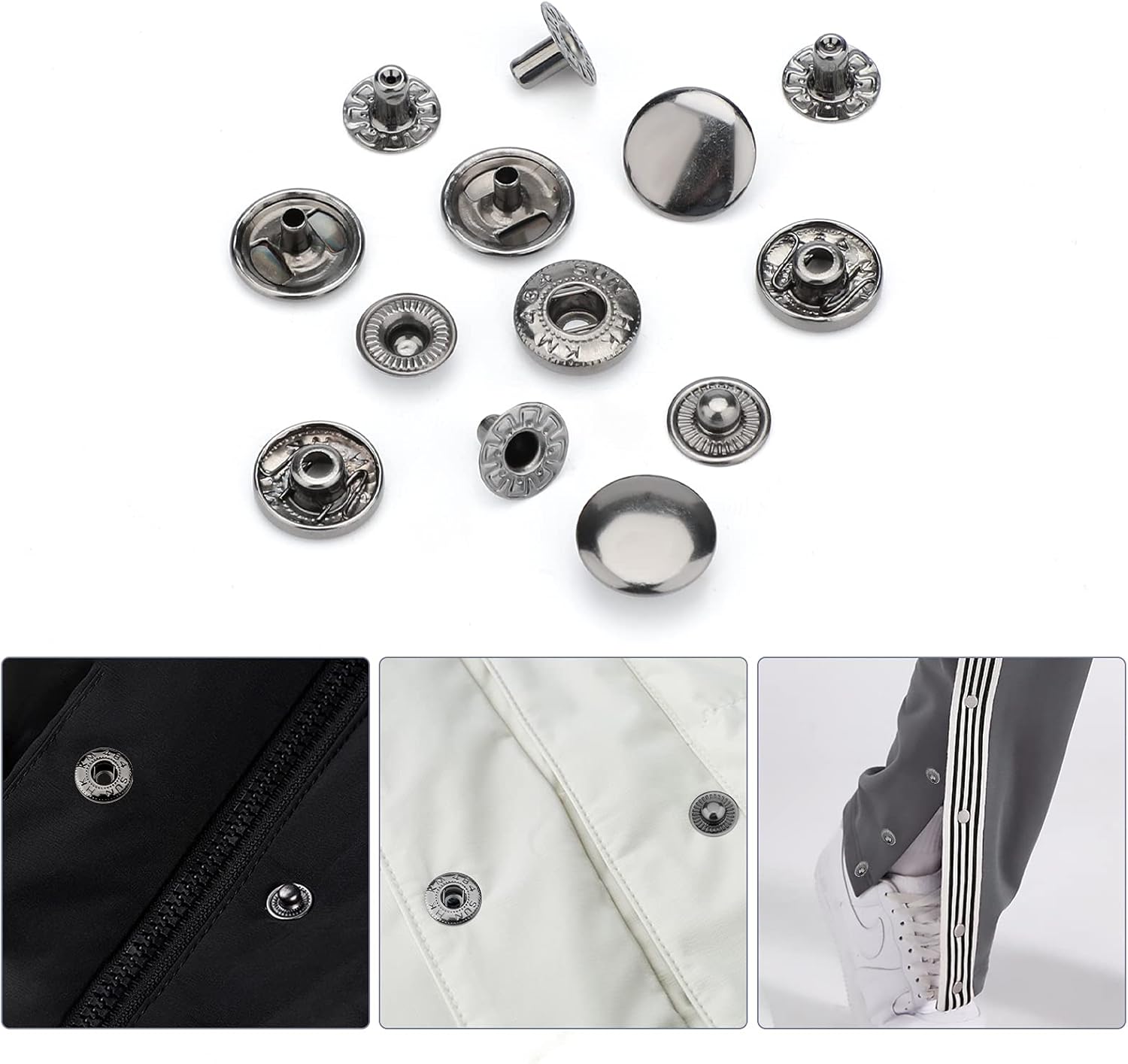 LUTER 12 Sets 15mm Metal Snap Buttons Kit for Nepal | Ubuy