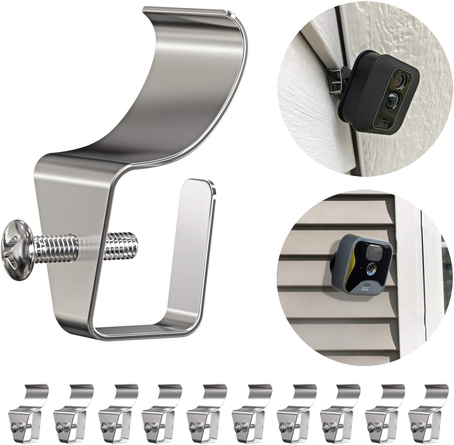 Amazon.com: Vinyl Siding Clip Hooks for All-New Outdoor Camera, No-Hole ...