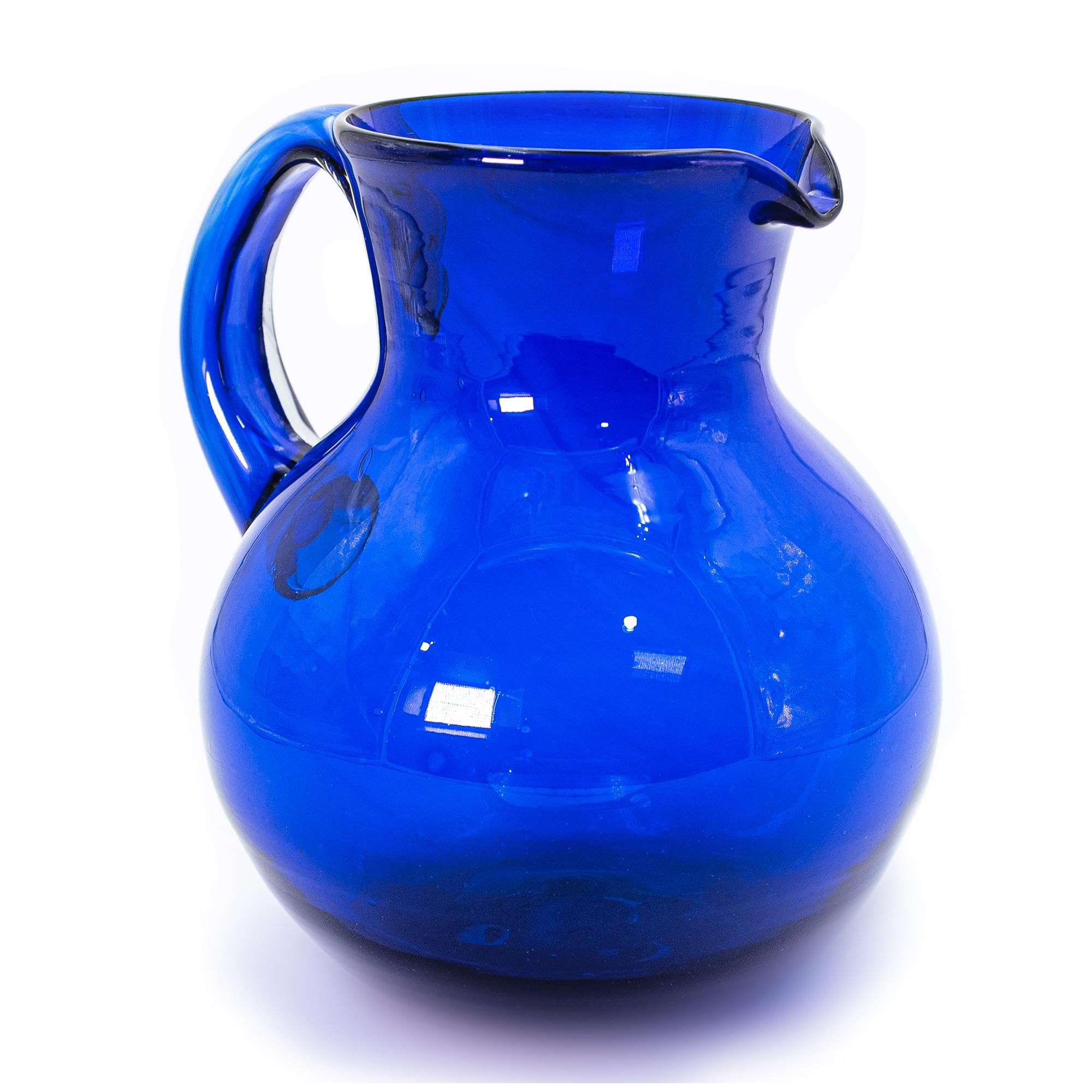 Amazon.com: artisan accents Hand-Blown Glass Drink Pitcher From Mexico ...