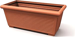Amazon.com: Kloris Rectangular Planter, Terracotta : Patio, Lawn & Garden