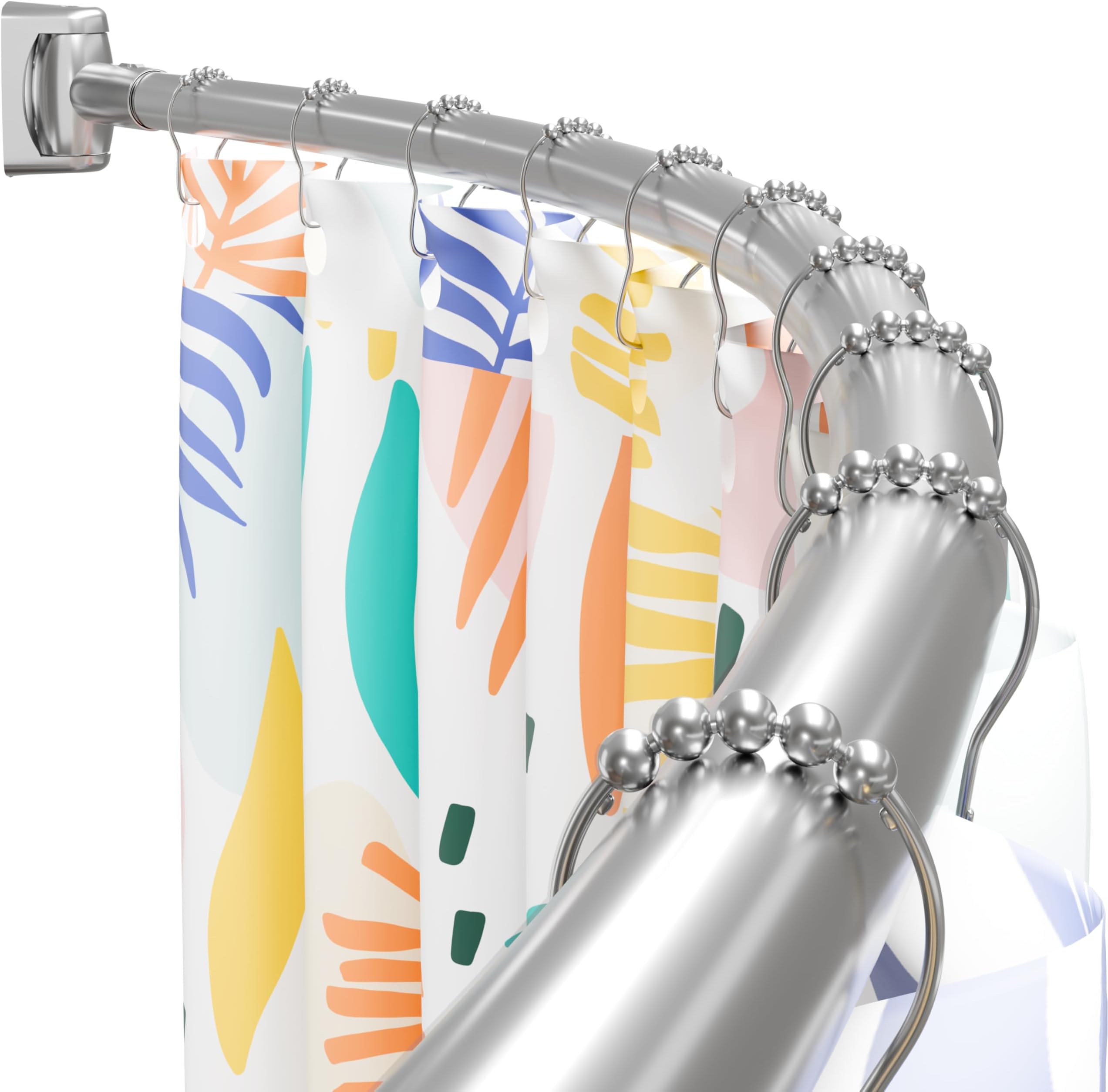 Amazon.com: LDR 163 6332 Exquisite Adjustable Curved Shower Curtain Rod ...