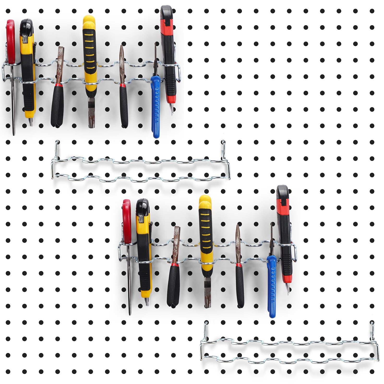 Snapklik.com : Hanaive 4 Pieces Pegboard Pliers Holder, Holds 11 Plier ...