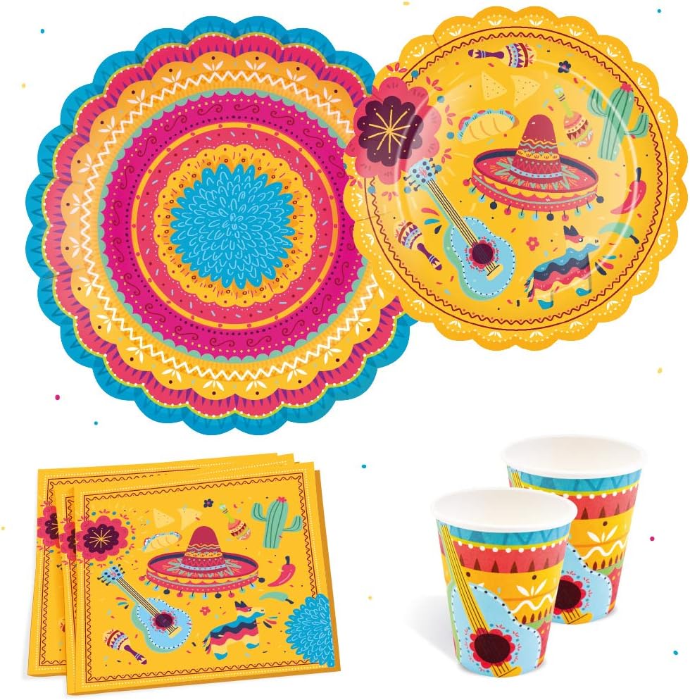 Amazon.com: Unique Mexican Fiesta Party Decorations Bundle - Fiesta ...