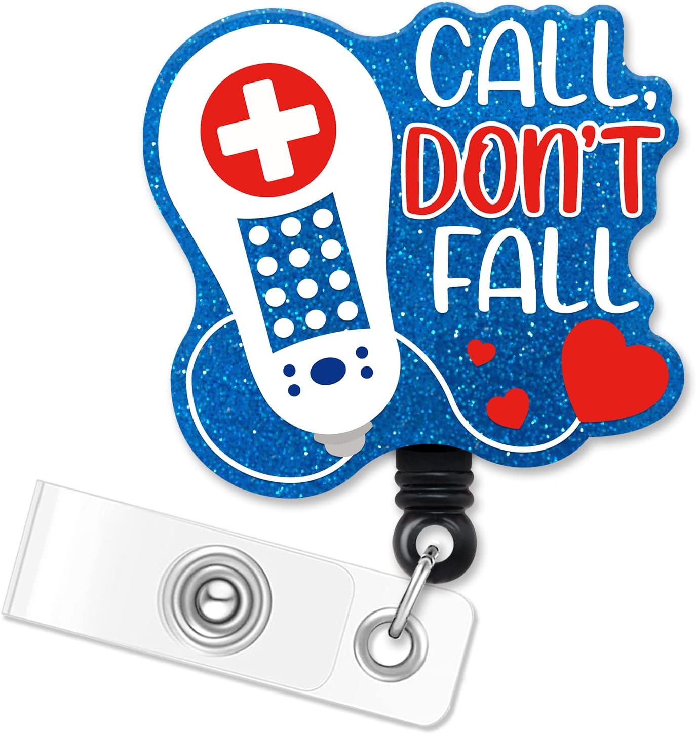 Amazon.com : ERHACHAIJIA Call Don’t Fall Funny Retractable Badge Reel ...