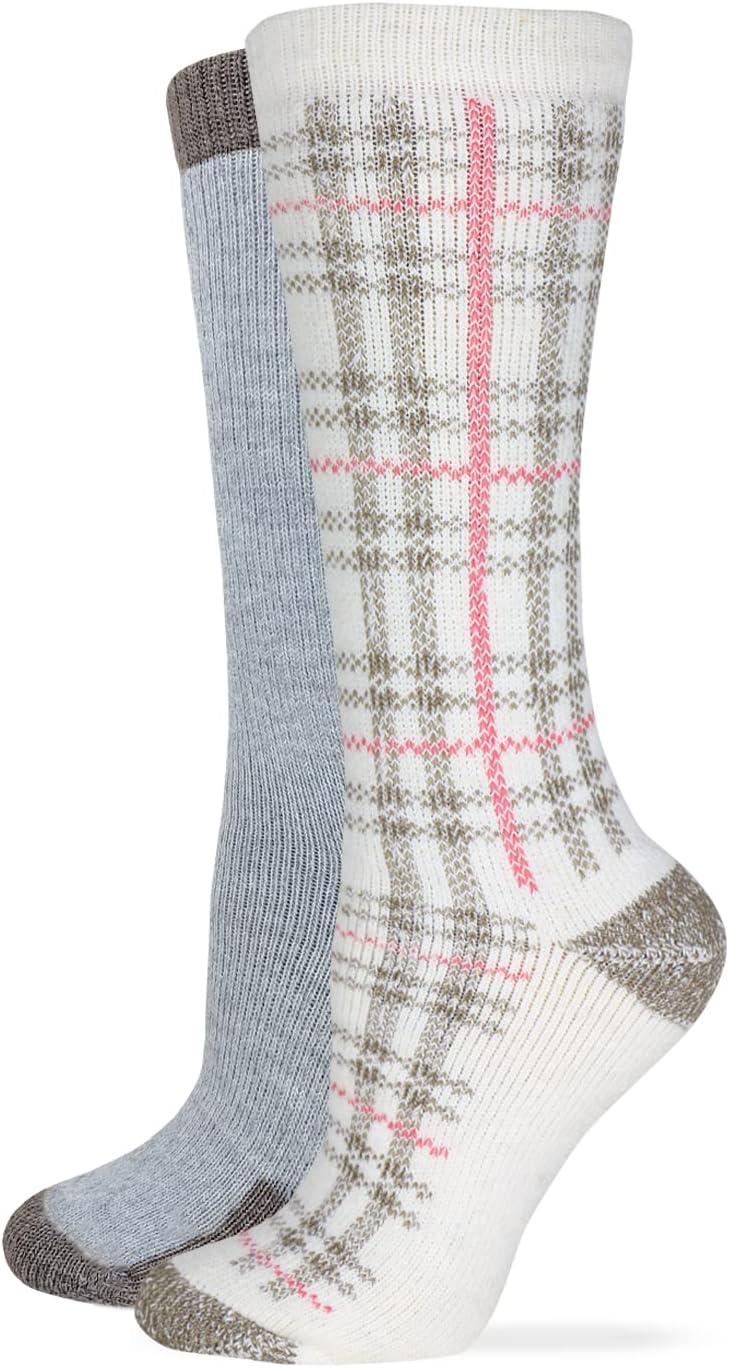 Amazon.com: Wrangler Ladies Merino Wool Blend Heavyweight Plaid ...