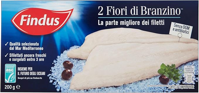 Findus Fiori di Branzino, 200 g (Surgelato) : Amazon.it: Alimentari e ...