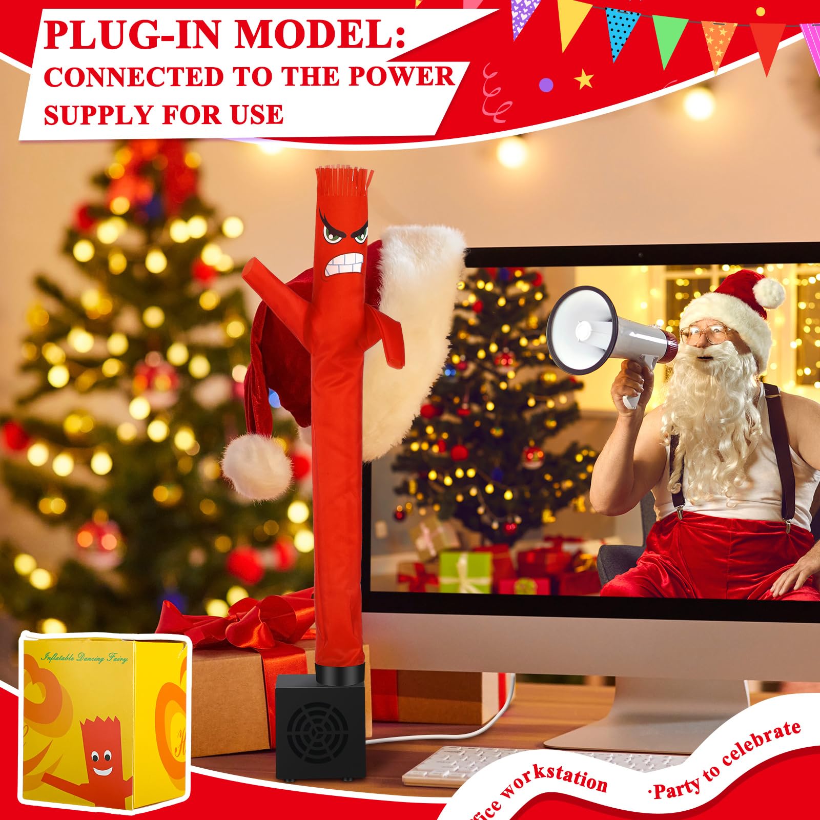 Snapklik.com : Poen Mini Wacky Waving Inflatable Tube Guy For Kids Gift