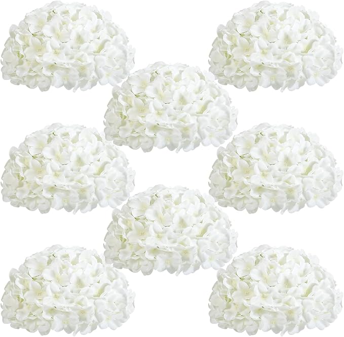 Amazon.com: Auihiay 8PCS White Flower Balls for Centerpieces, Fake ...