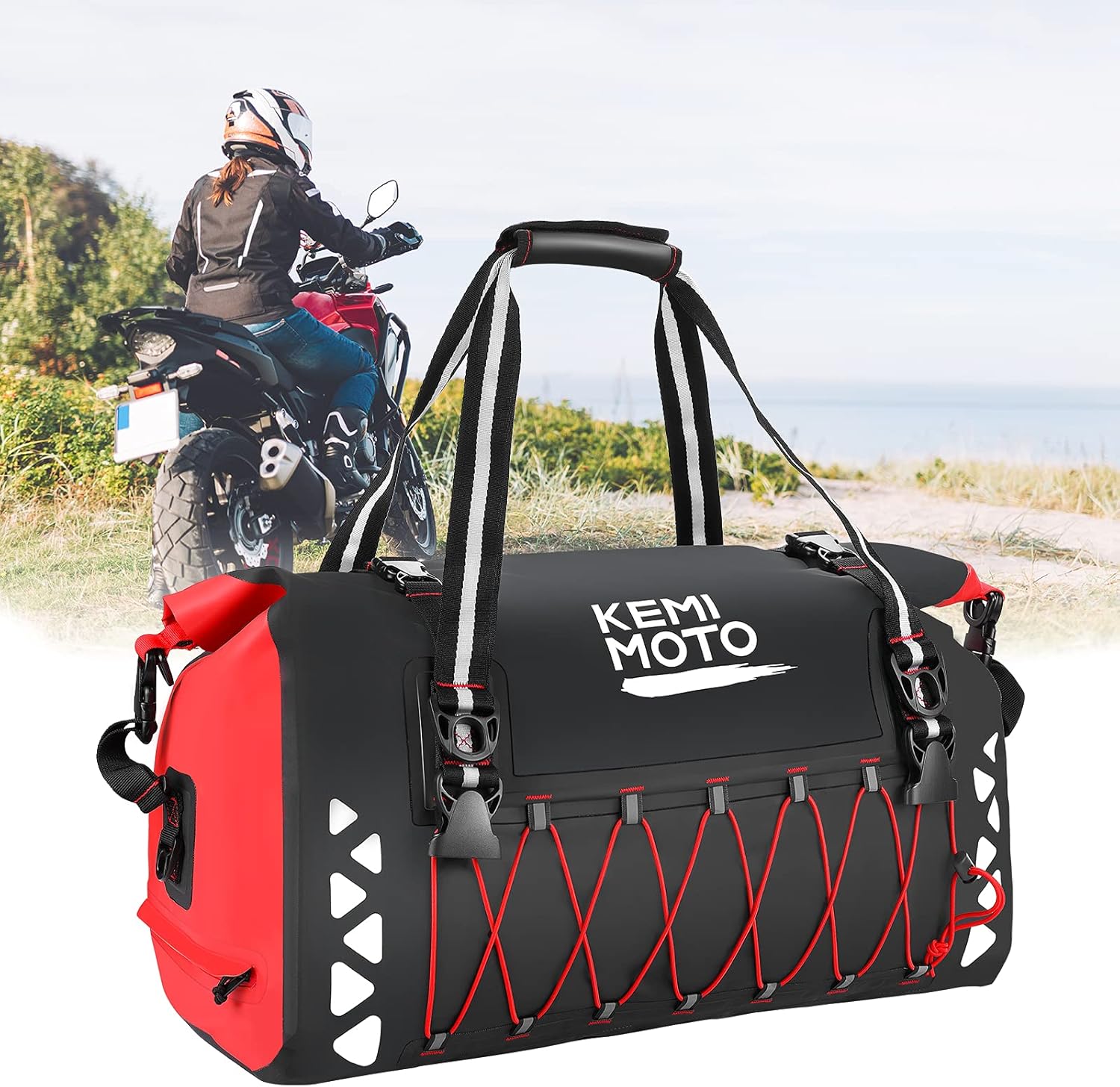 Buy Kemimoto Motorcycle Dry Bag 50L Motorcycle Duffel Bag Waterproof