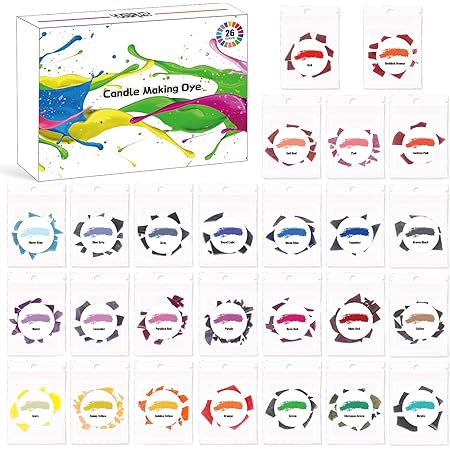 Amazon.com: Candle Dye Set, 16 Colors Candle Wax Dye for Candle Making ...