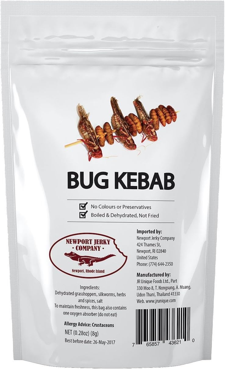Amazon.com: Newport Jerky Company Edible Insects | Edible Bug Kebab ...