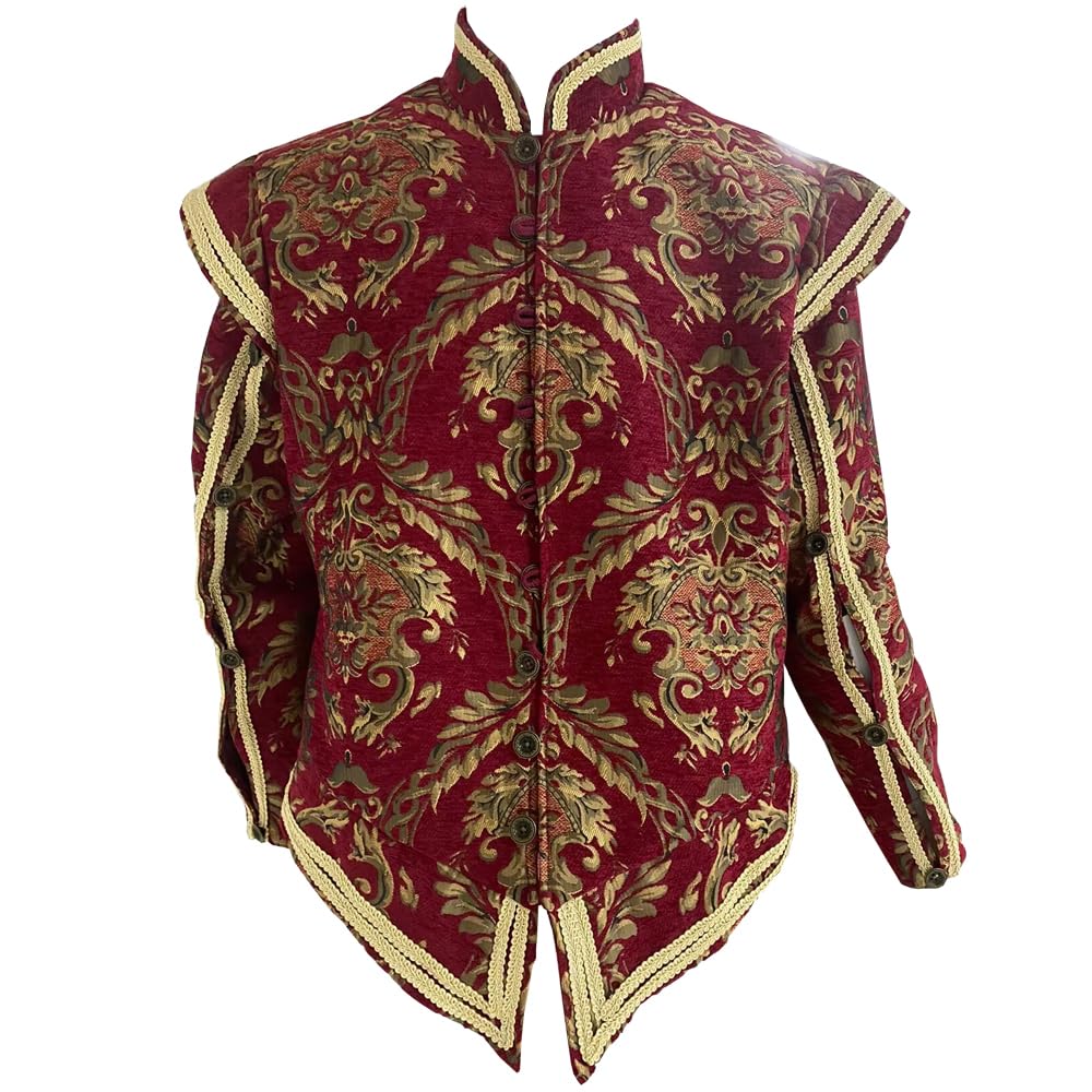 Willyacos Mens Tudor jacket Coat Tudor Elizabethan Period Noble King ...