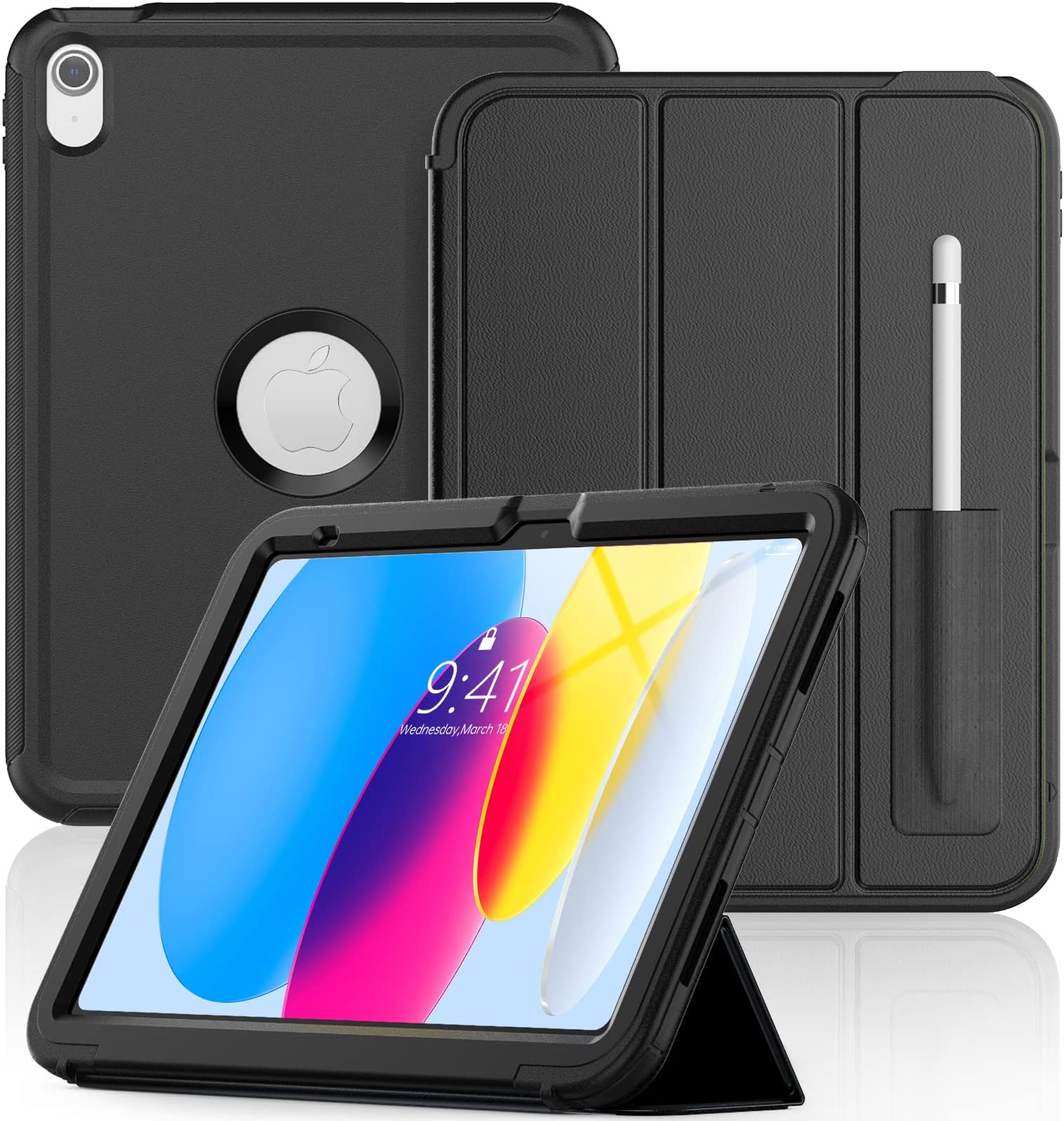 SEYMAC stock Case for iPad 10th Generation 10.9 Inch, Sturdy Shockproof ...