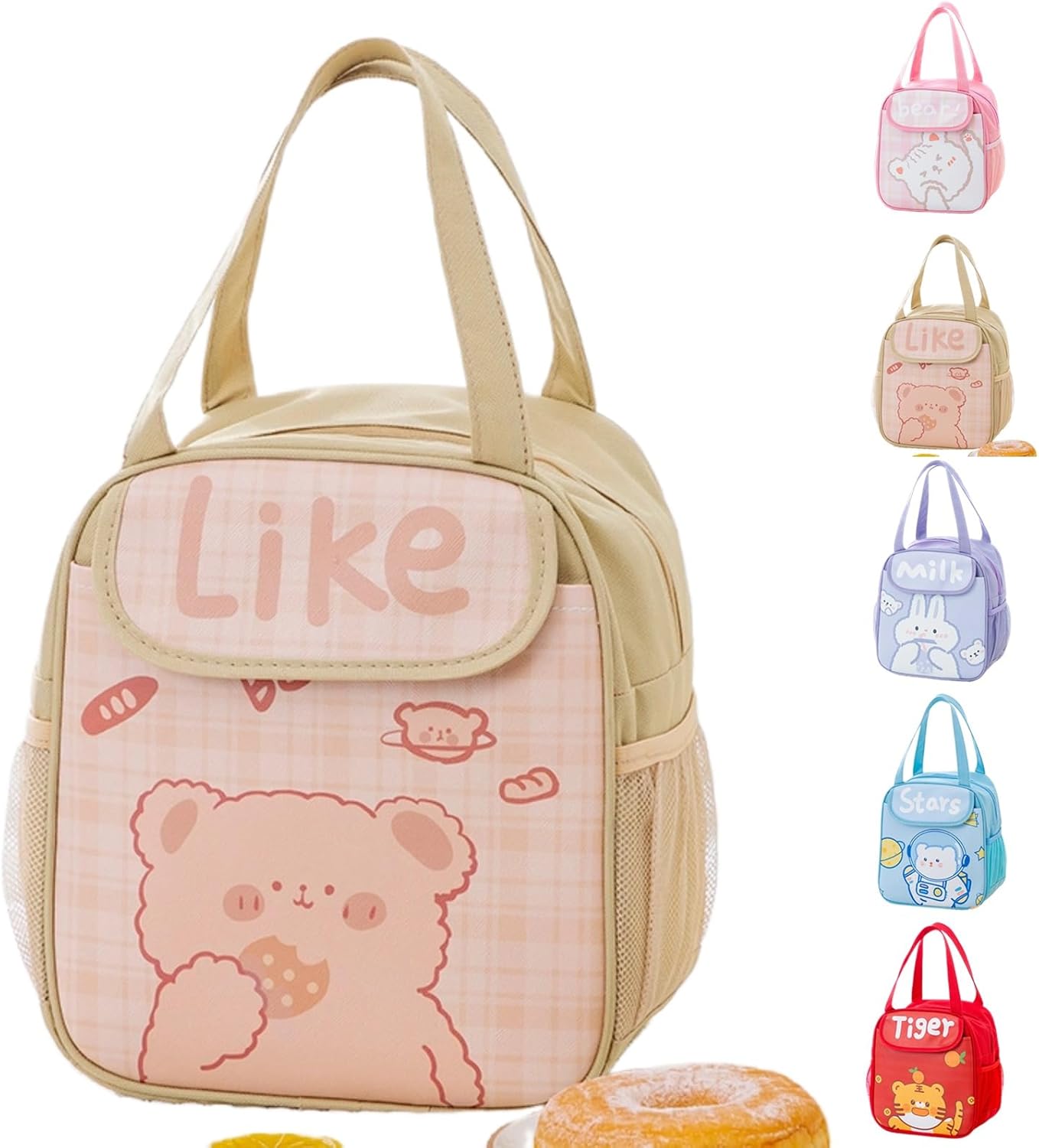 Amazon.com: Cute Lunch Bag Kawaii Aesthetic Lunch Bag for Women ...