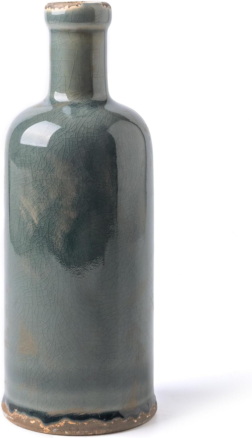 Amazon.com: VICTOR & TERESA Rustic Vase for Home Decor, 12'' Blue ...