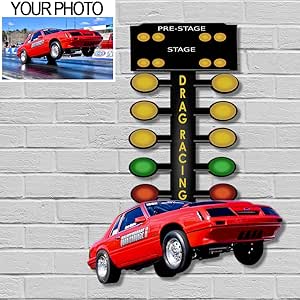 Amazon.com: Personalized Photo Drag Racing Metal Sign By Kool-Kool ...