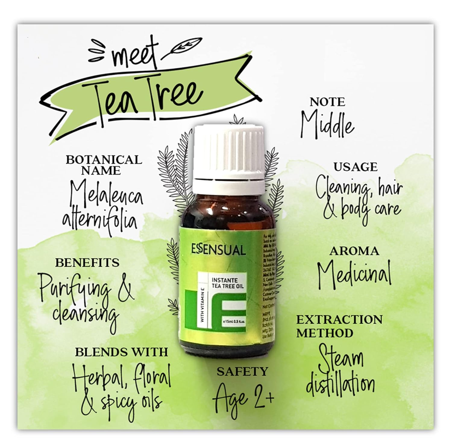 MODICARE ESSENSUAL INSTANTE TEA TREE OIL 15ml : Amazon.in: Beauty