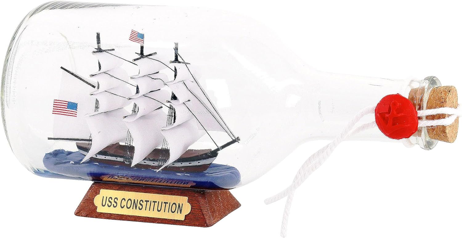 Amazon.com: NAUTIMALL Black Pearl Caribbean Pirate Model Ship in a ...