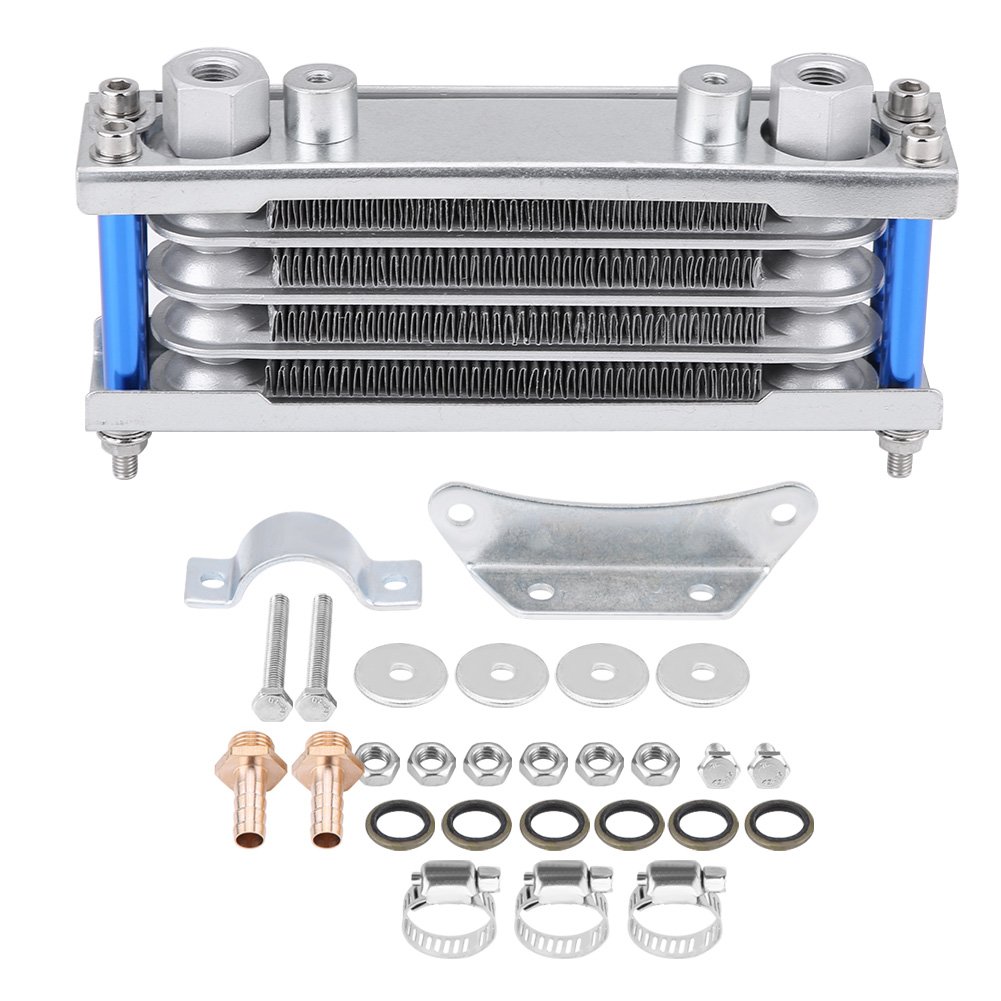 Buy Universal Engine Oil Cooler Kit Motorcycle Oil Cooler Cooling ...