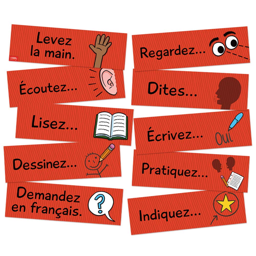 Amazon.com: Classroom Commands French Signs : Office Products