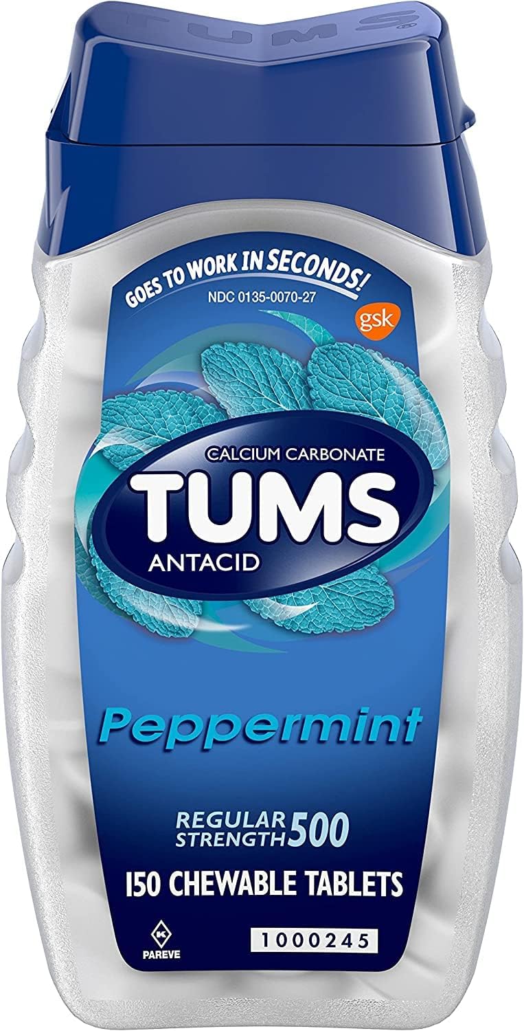 Amazon.com: Tums Pmint 150 S Size 150s Tums Regular Strength Peppermint ...
