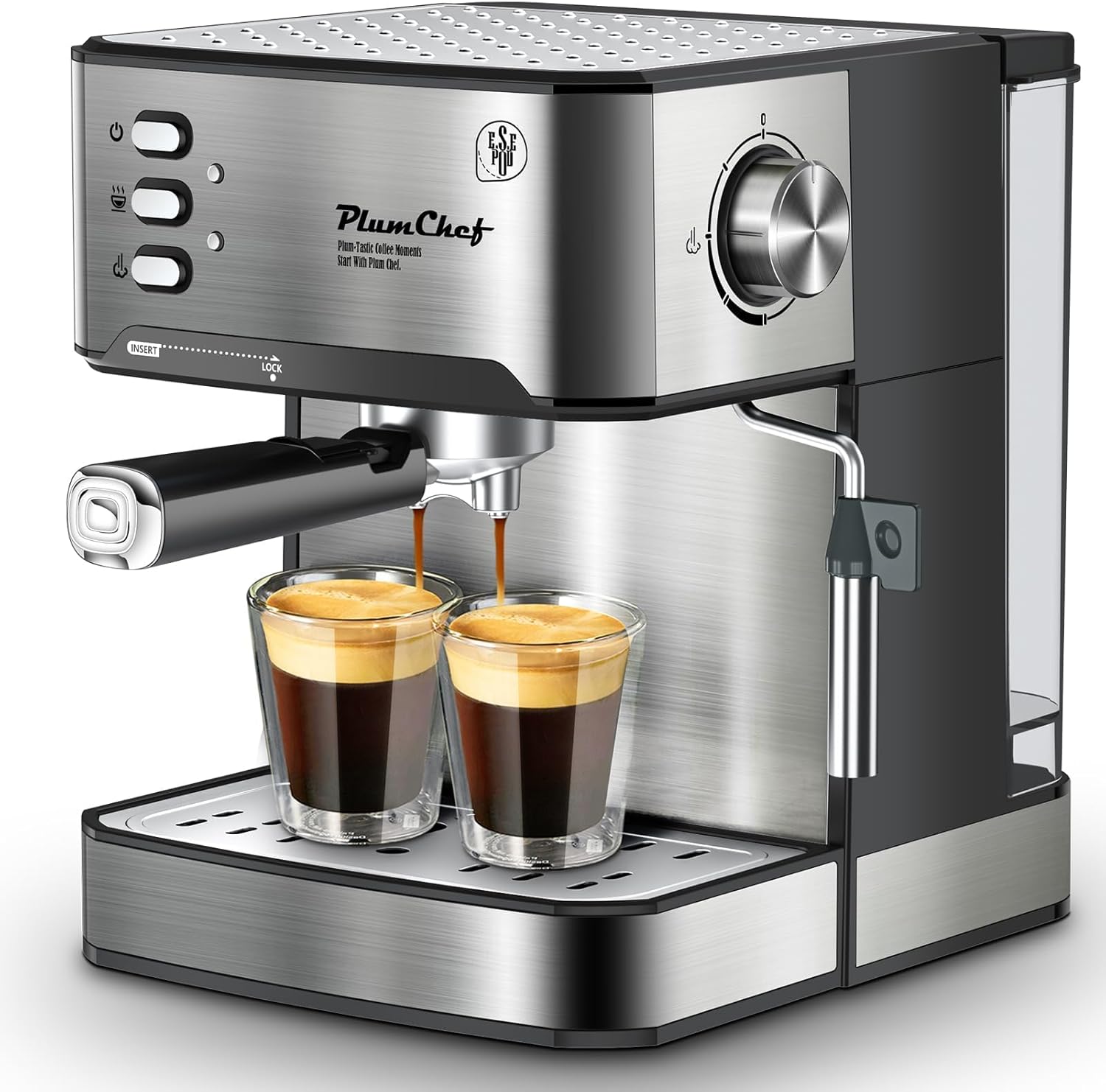 Amazon.com: Plum chef 20 Bar Professional Espresso Machine with Milk ...