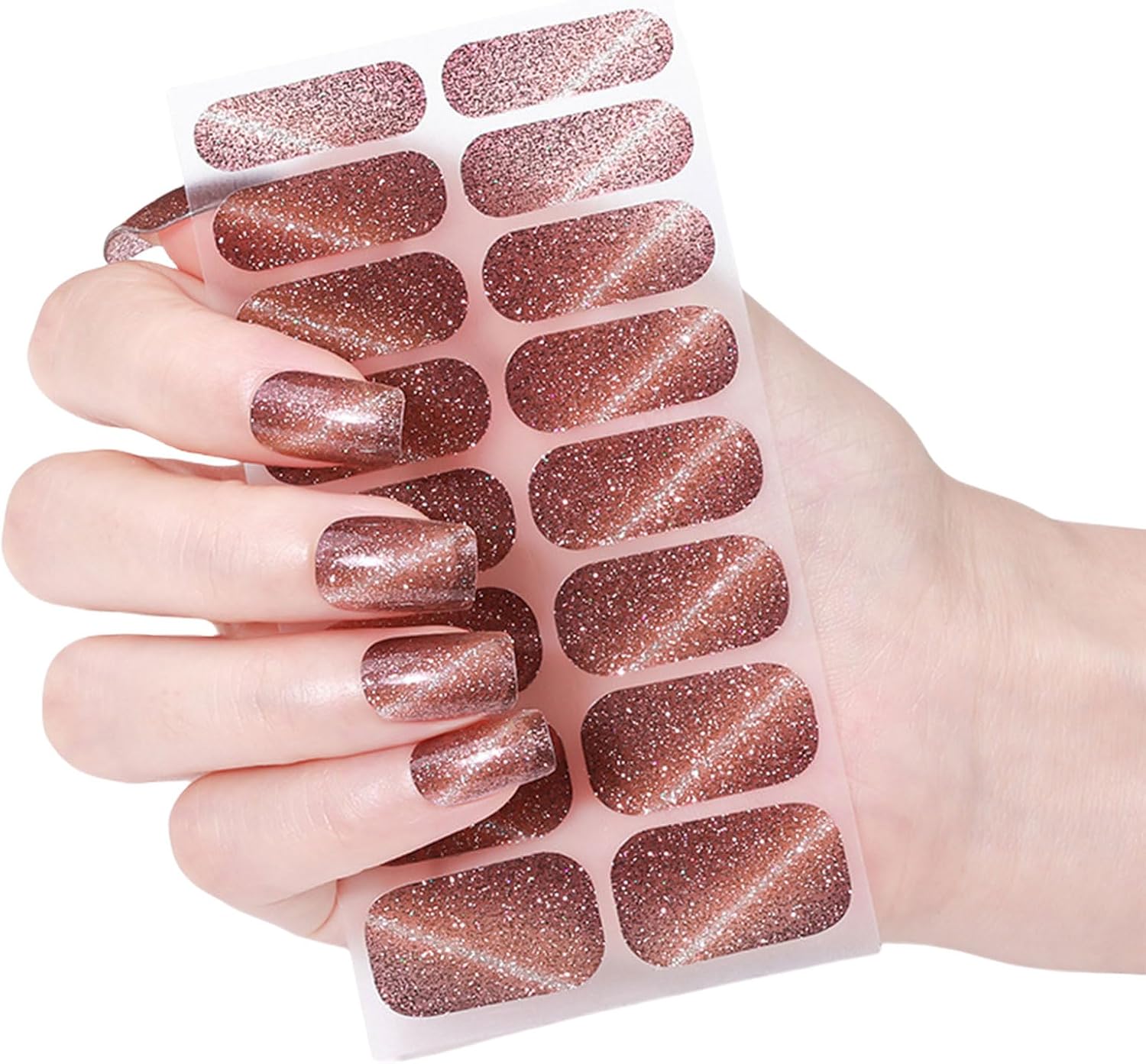 Gels Nails Stickers Cats Eye Polish Strips Manicures Wraps Trendy ...