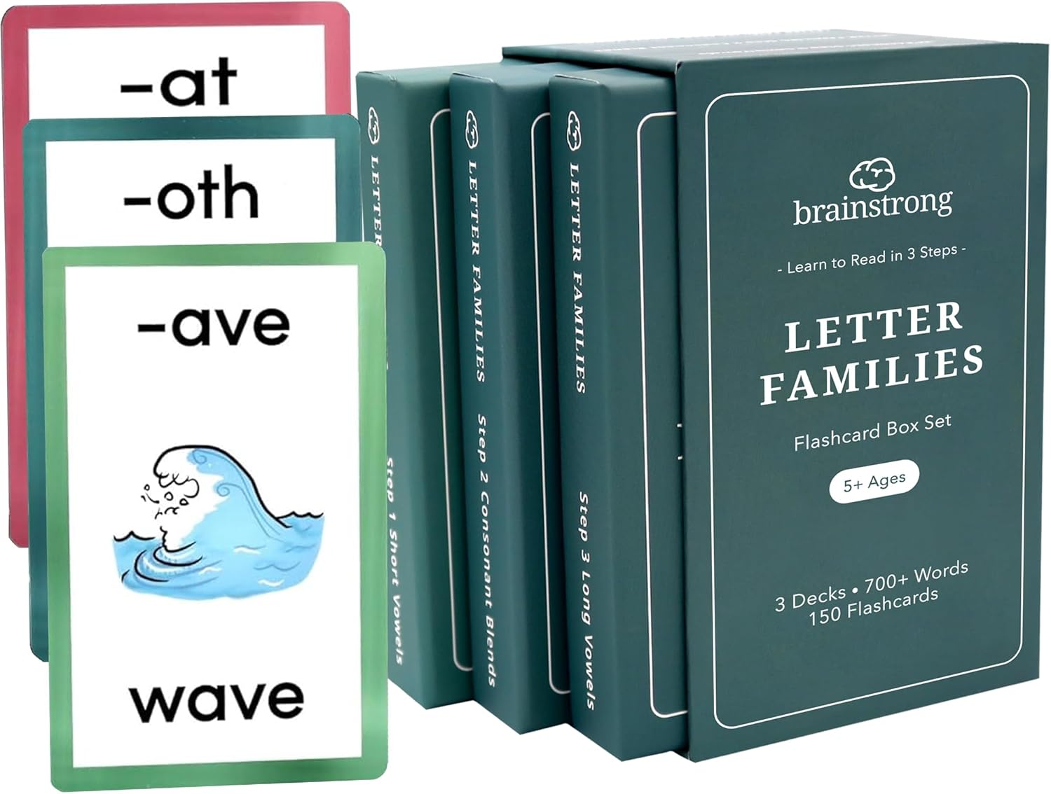 Amazon.com: BRAINSTRONG 733 Essential Phonics Words Flashcards - Master ...